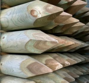 Fence posts Plant Stakes Round & half Round - Suffolk Farm Fencing